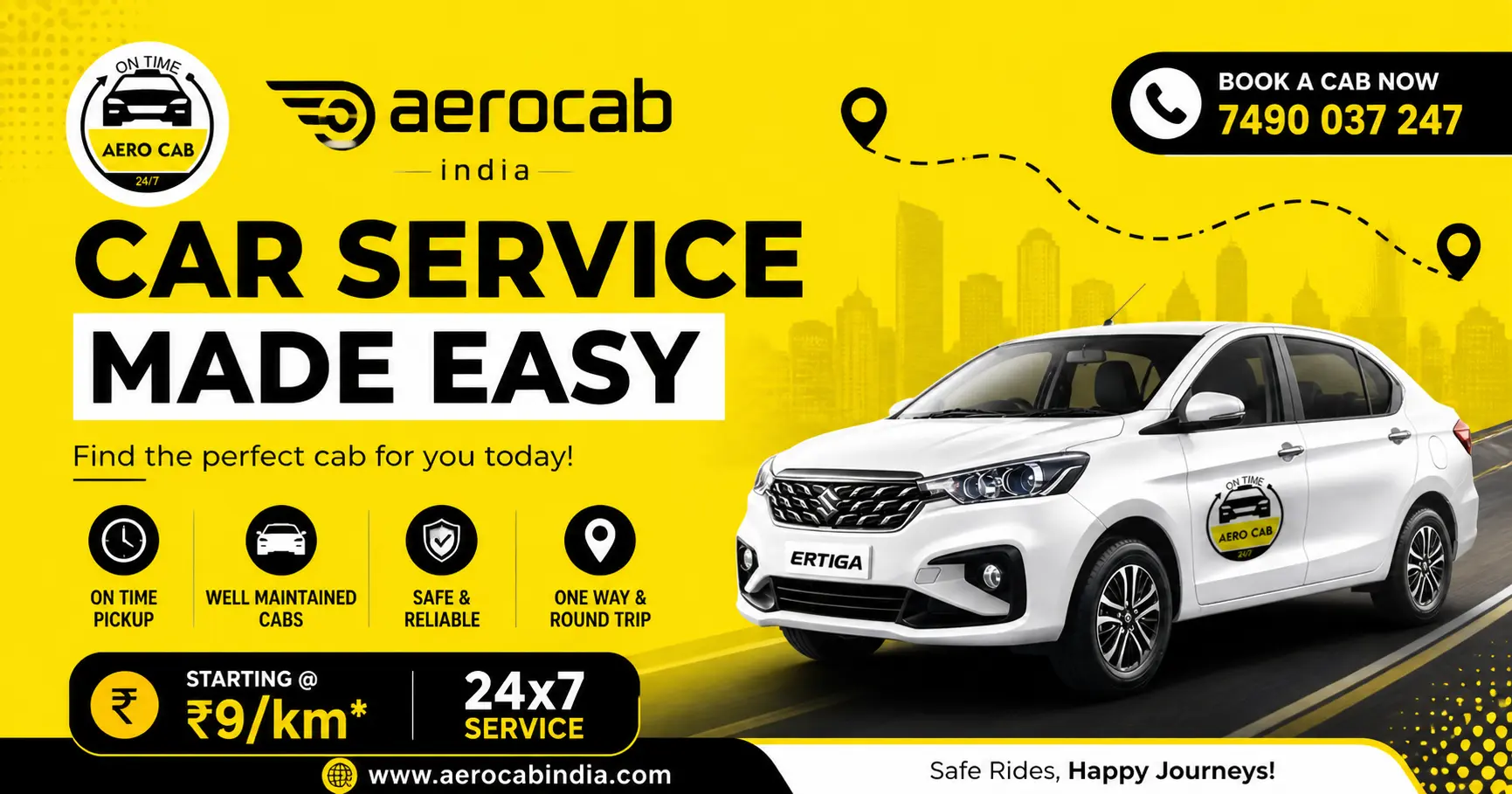 Cab Service in Kodinar | Affordable Cab Booking | Aerocab